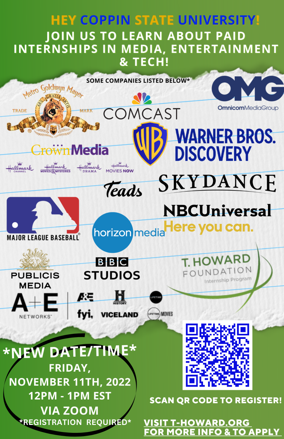 Recruitment & Events Calendar - T. Howard Foundation